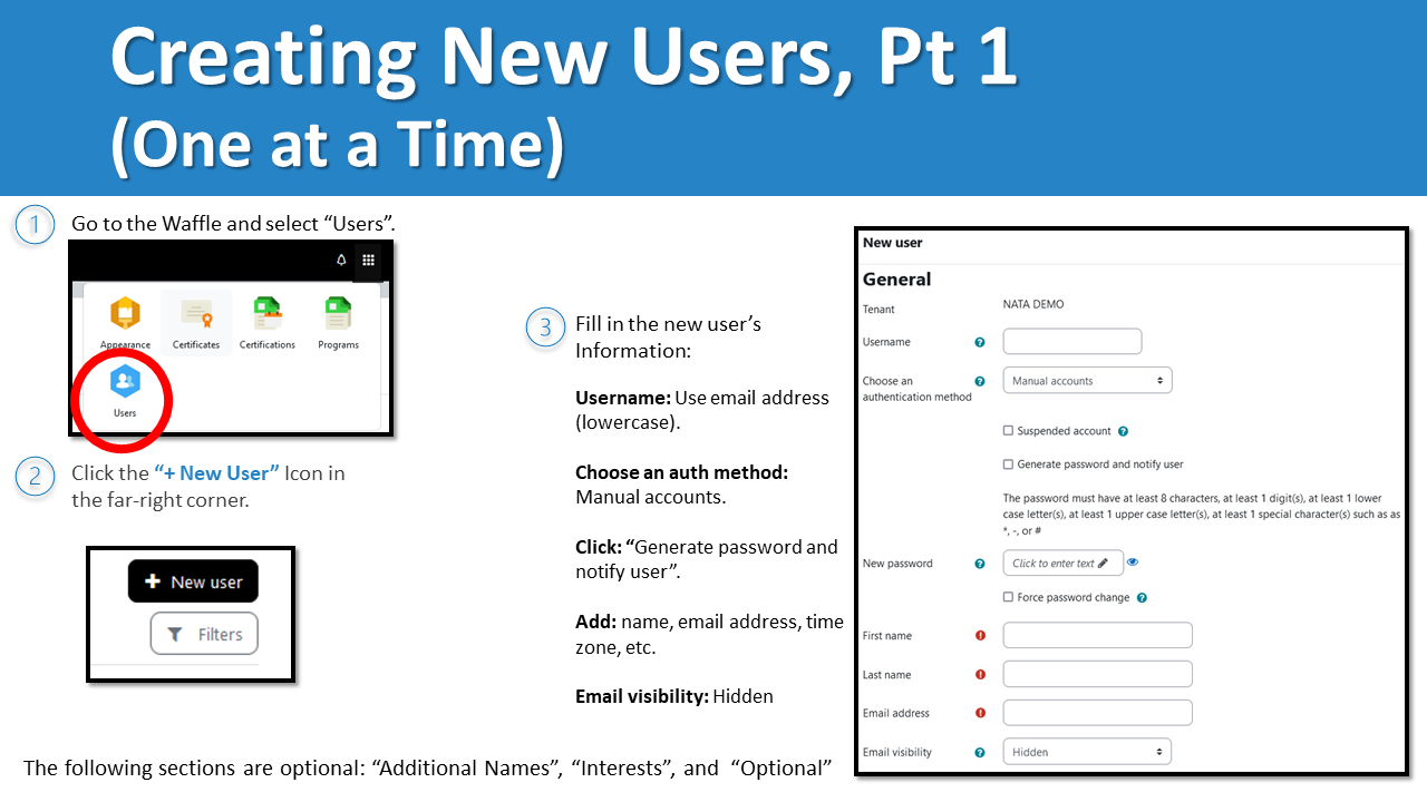 How to Create/Add Users
