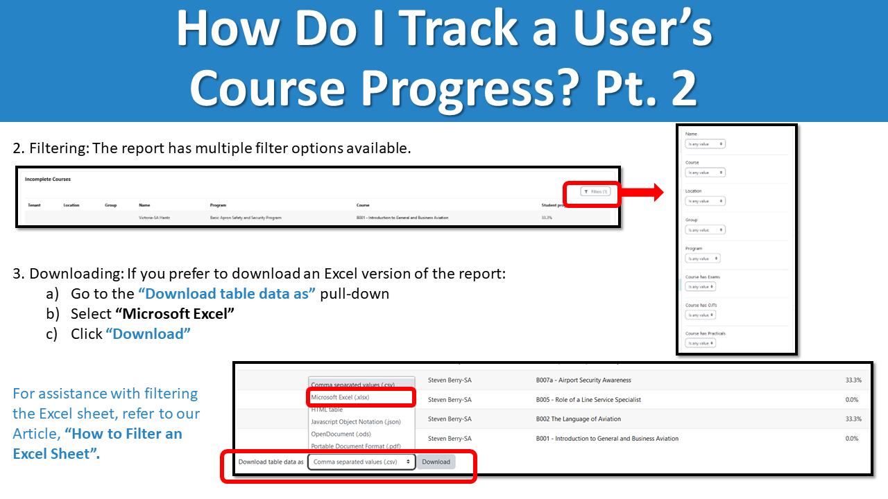 How Do I Track a Users Course Progress?