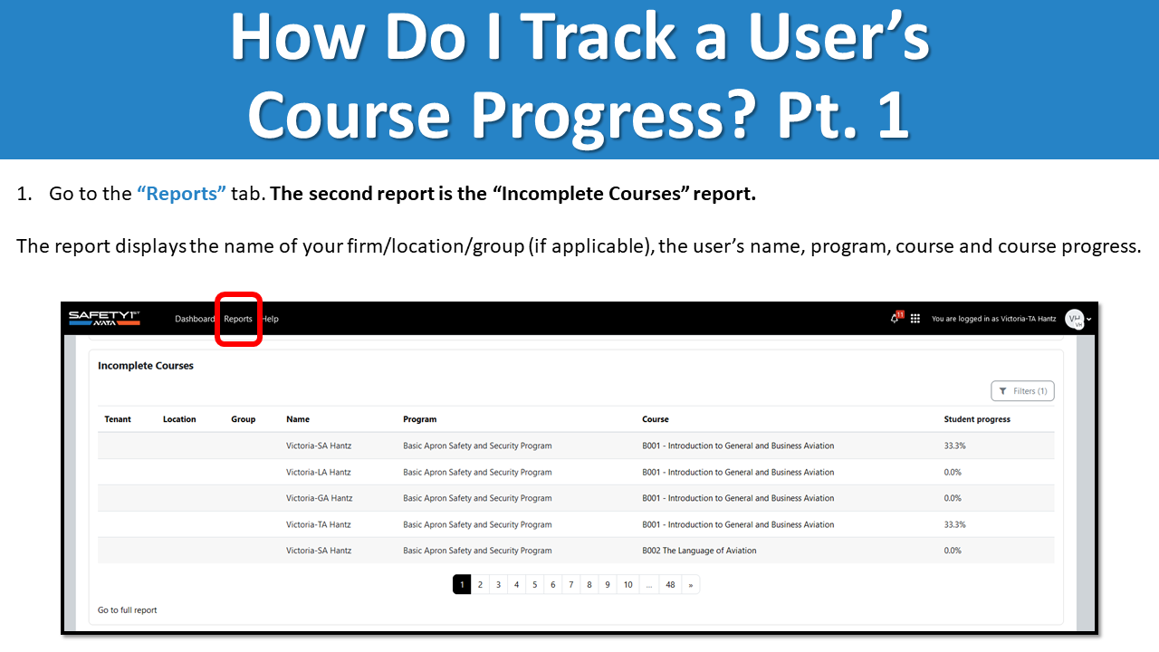 How Do I Track a Users Course Progress?