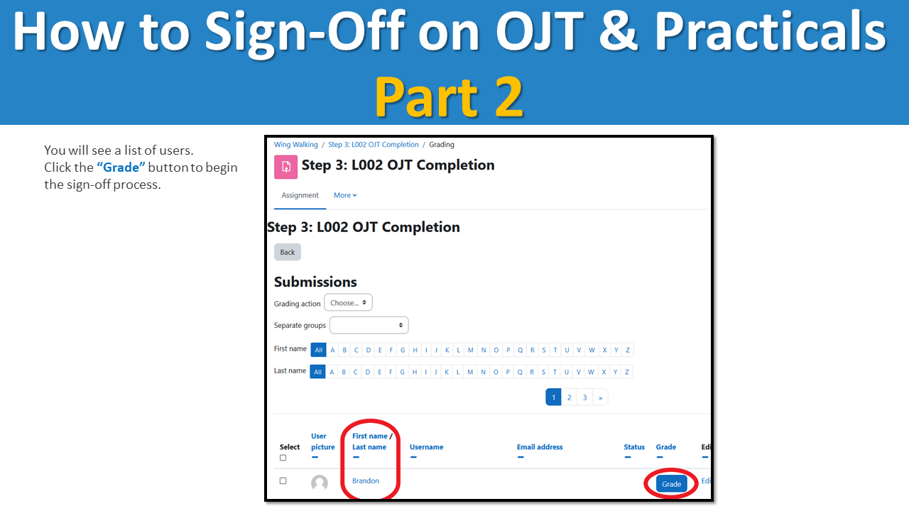 How to Sign Off on OJTs and Practicals