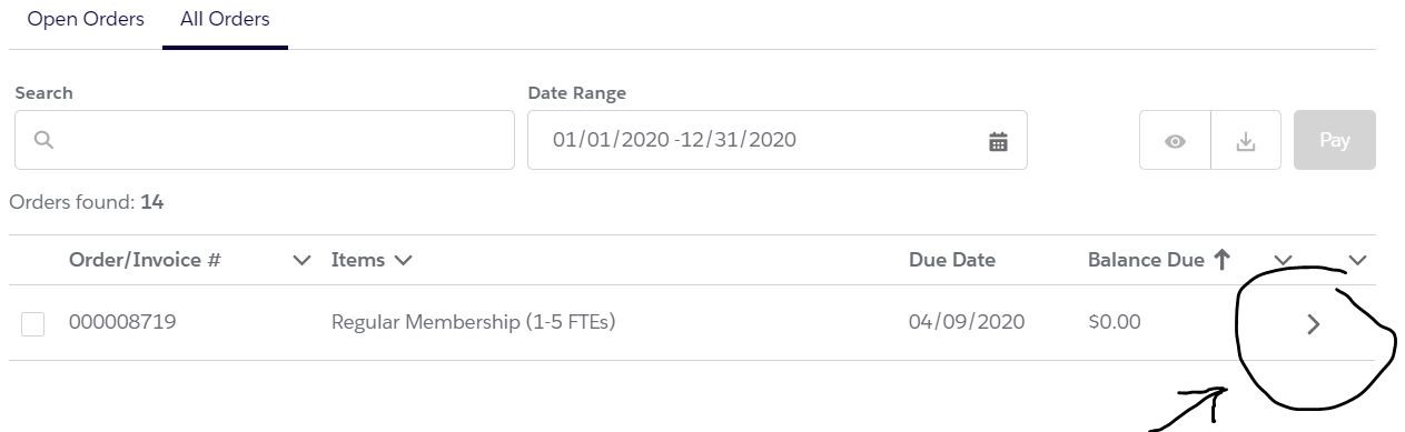 Obtain a PDF Copy of Your Invoice or Reciept