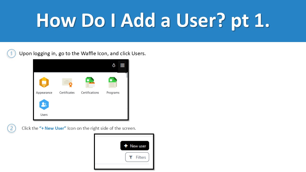 How to Create/Add Users